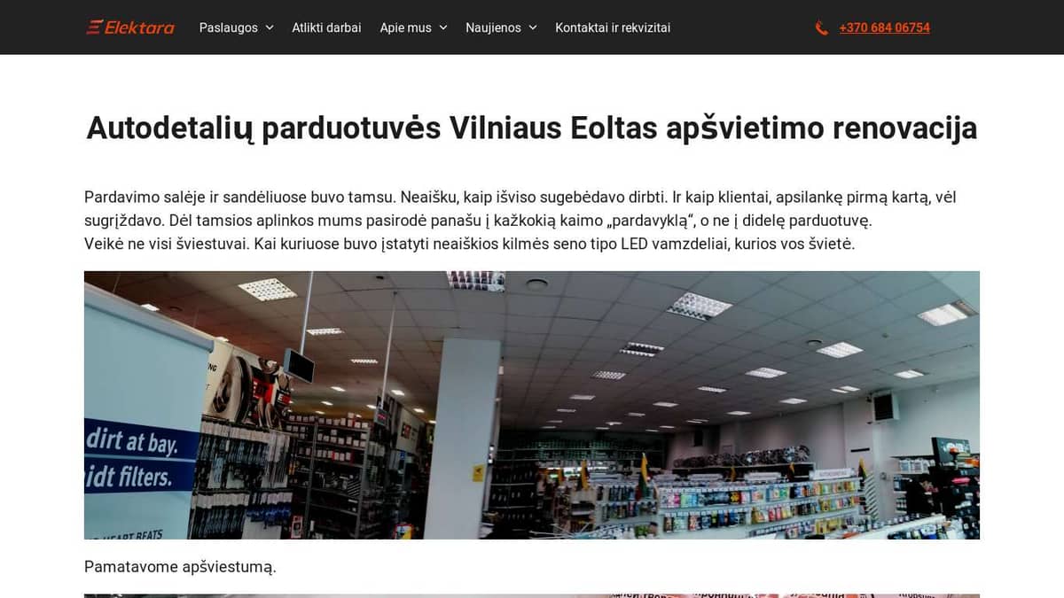 LED renovacija Eoltas